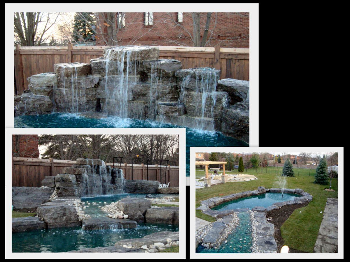 Armour Stone Cascade With River – Marquis Gardens