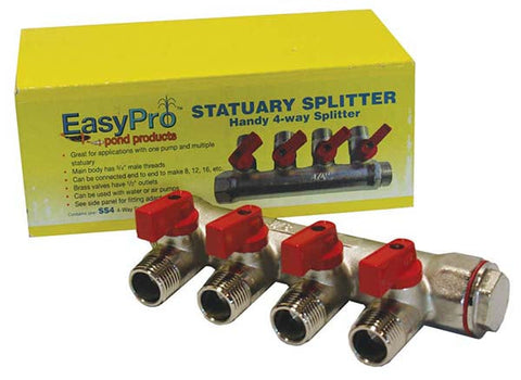 EasyPro 3/4" Statuary splitter 4-way - 1/2" mpt outlets – Marquis Gardens